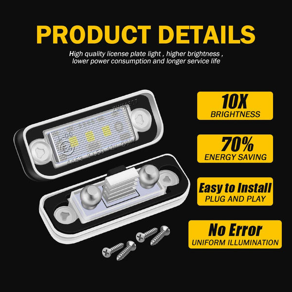 2pcs For Merdeces-Ben W203 5D W211 R171 W219 LED License Plate Lights ...